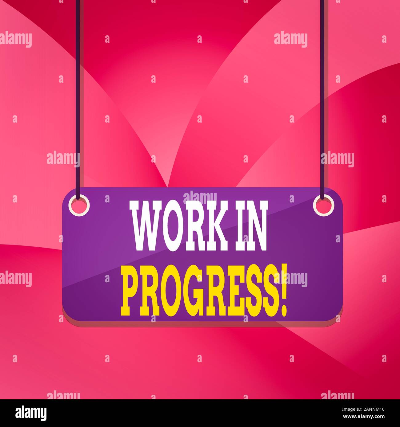 Handwriting text writing Work In Progress. Conceptual photo unfinished ...