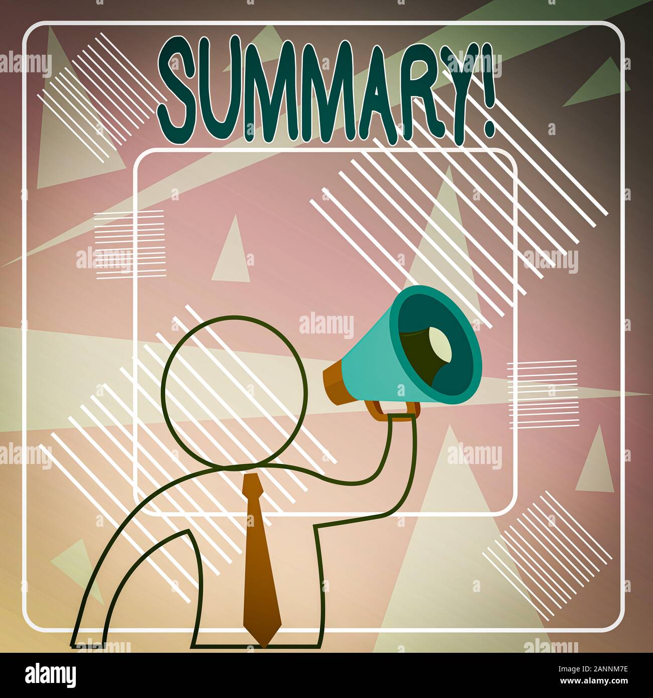 Handwriting text Summary. Conceptual photo brief statement or account ...