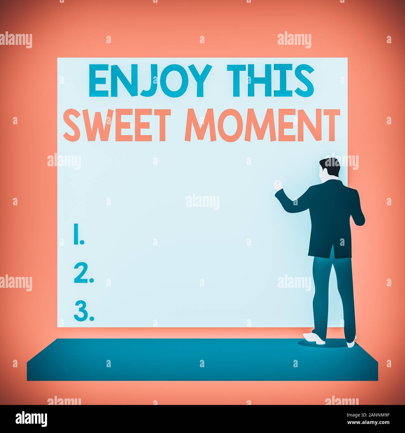 Text sign showing Enjoy This Sweet Moment. Business photo text ...