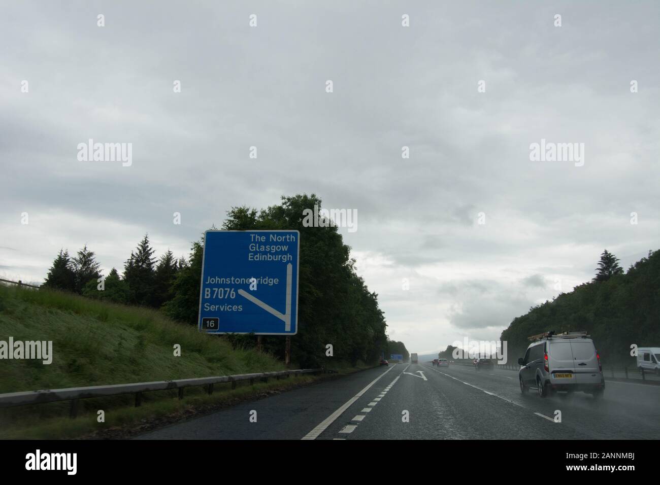 Scottish motorway sign hi-res stock photography and images - Alamy