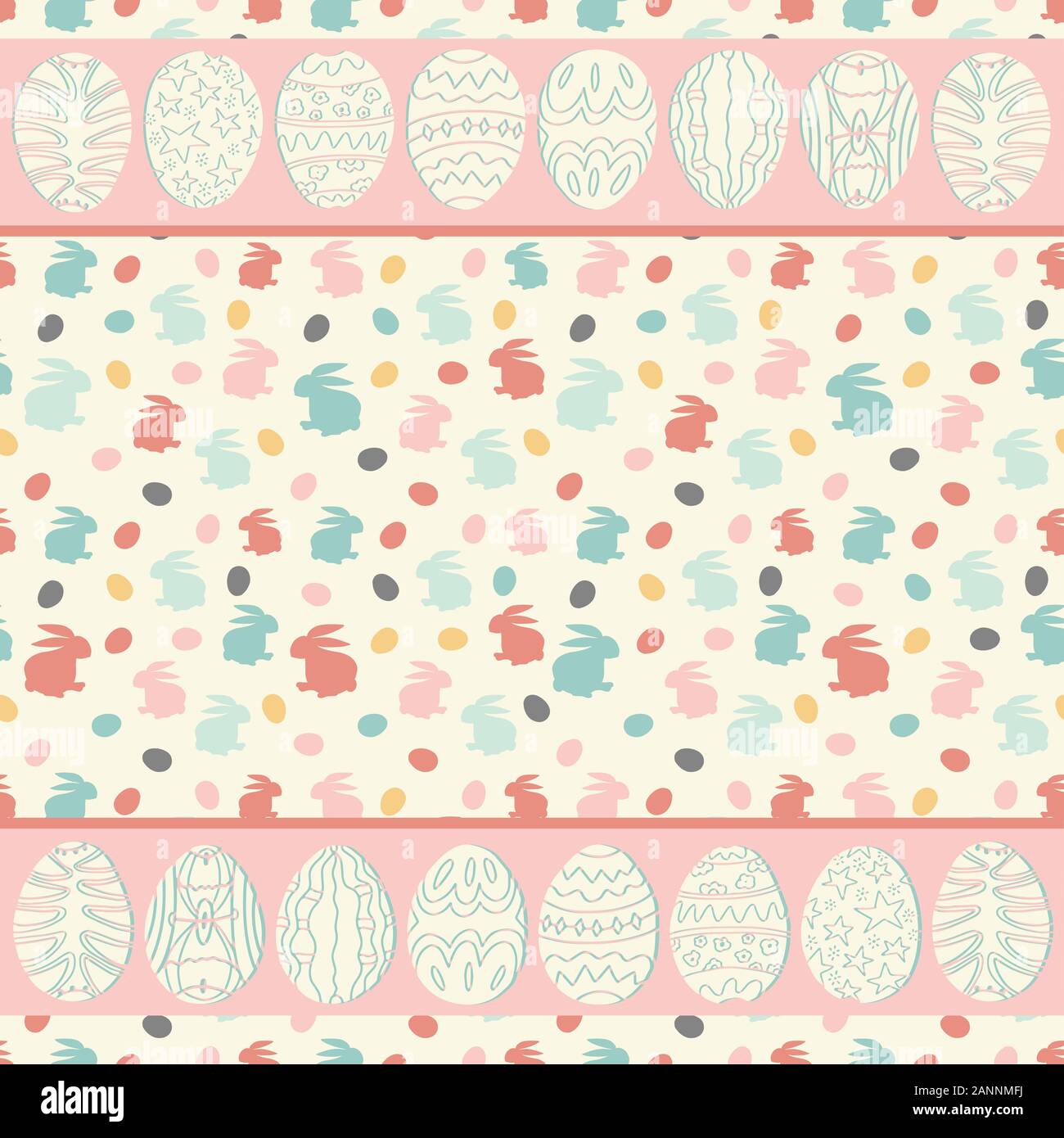 Cute square easter background with copy space. Place for text ...