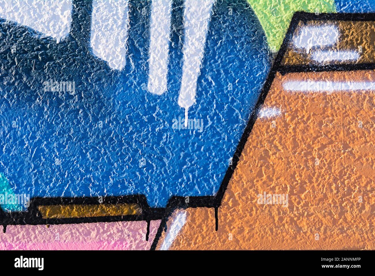 abstract painting on rough concrete surface Stock Photo - Alamy