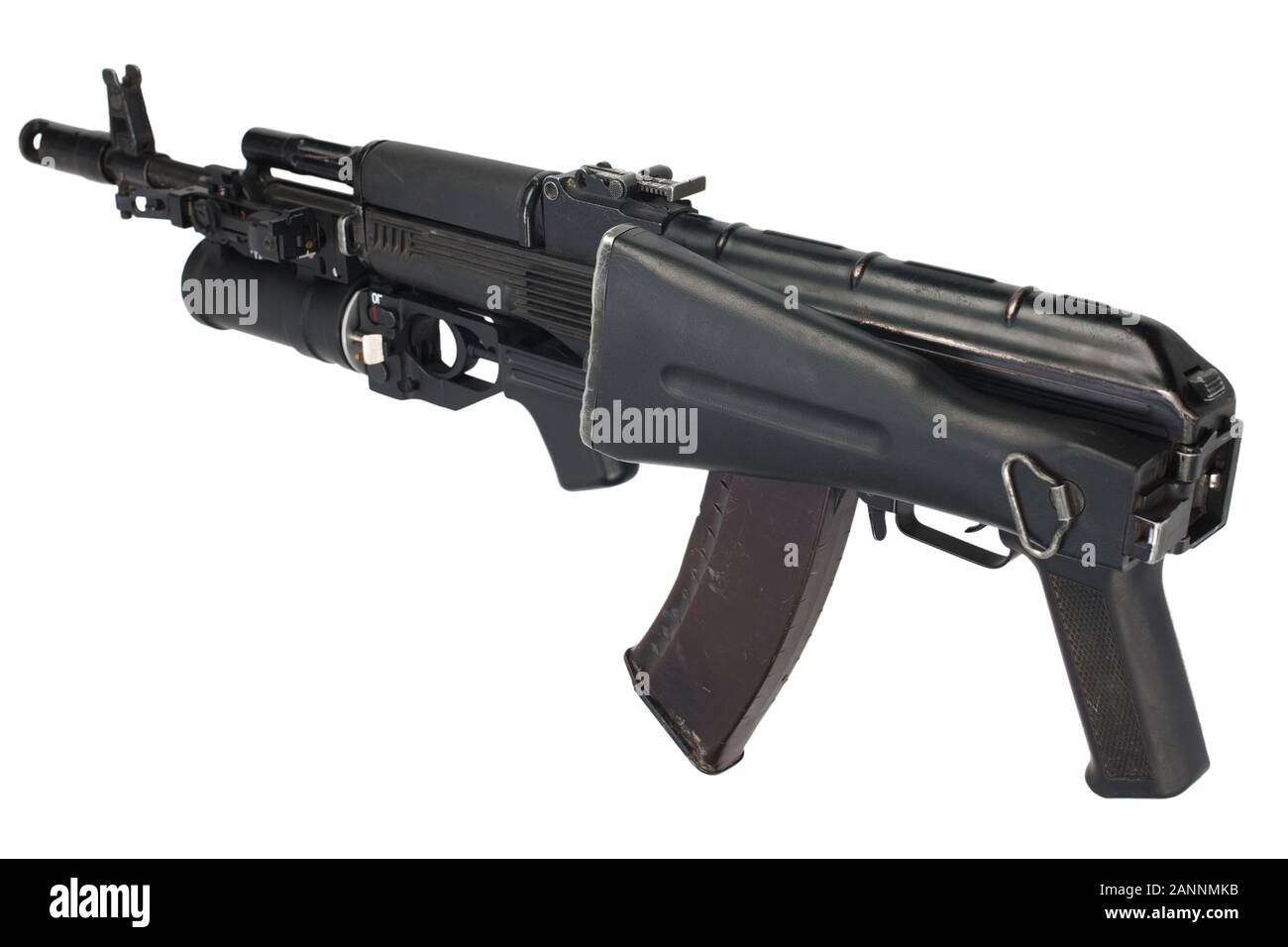 modern kalashnikov 5.45 mm AK 74M assault rifle with 40 mm underbarrel ...