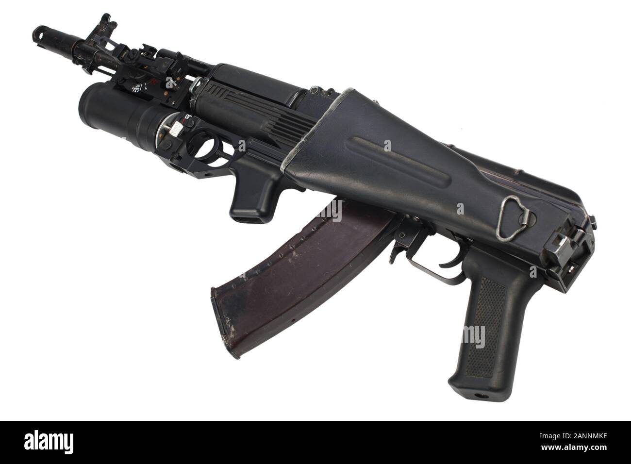 modern kalashnikov 5.45 mm AK 74M assault rifle with 40 mm underbarrel ...
