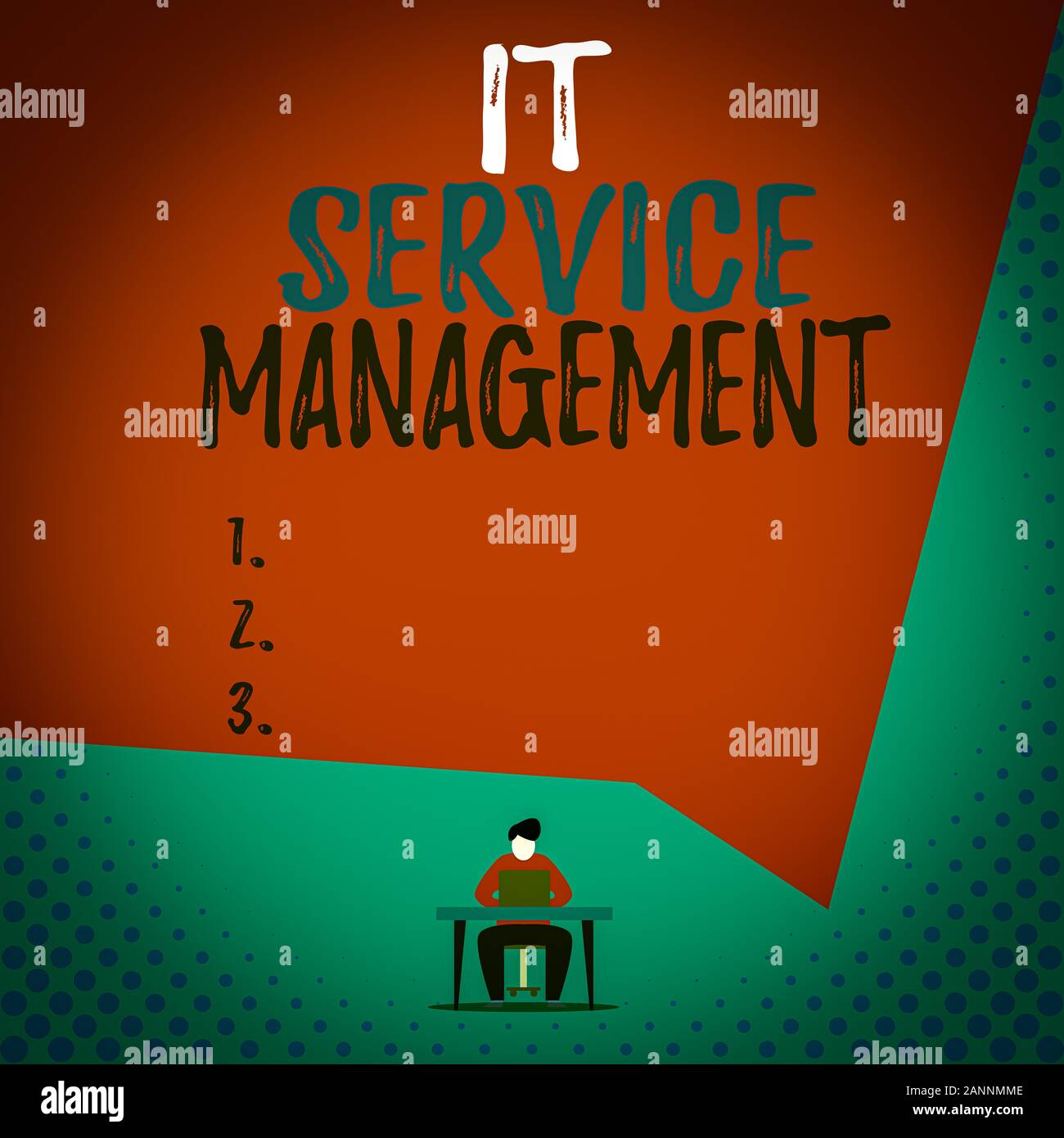 Text sign showing It Service Management. Business photo showcasing ...