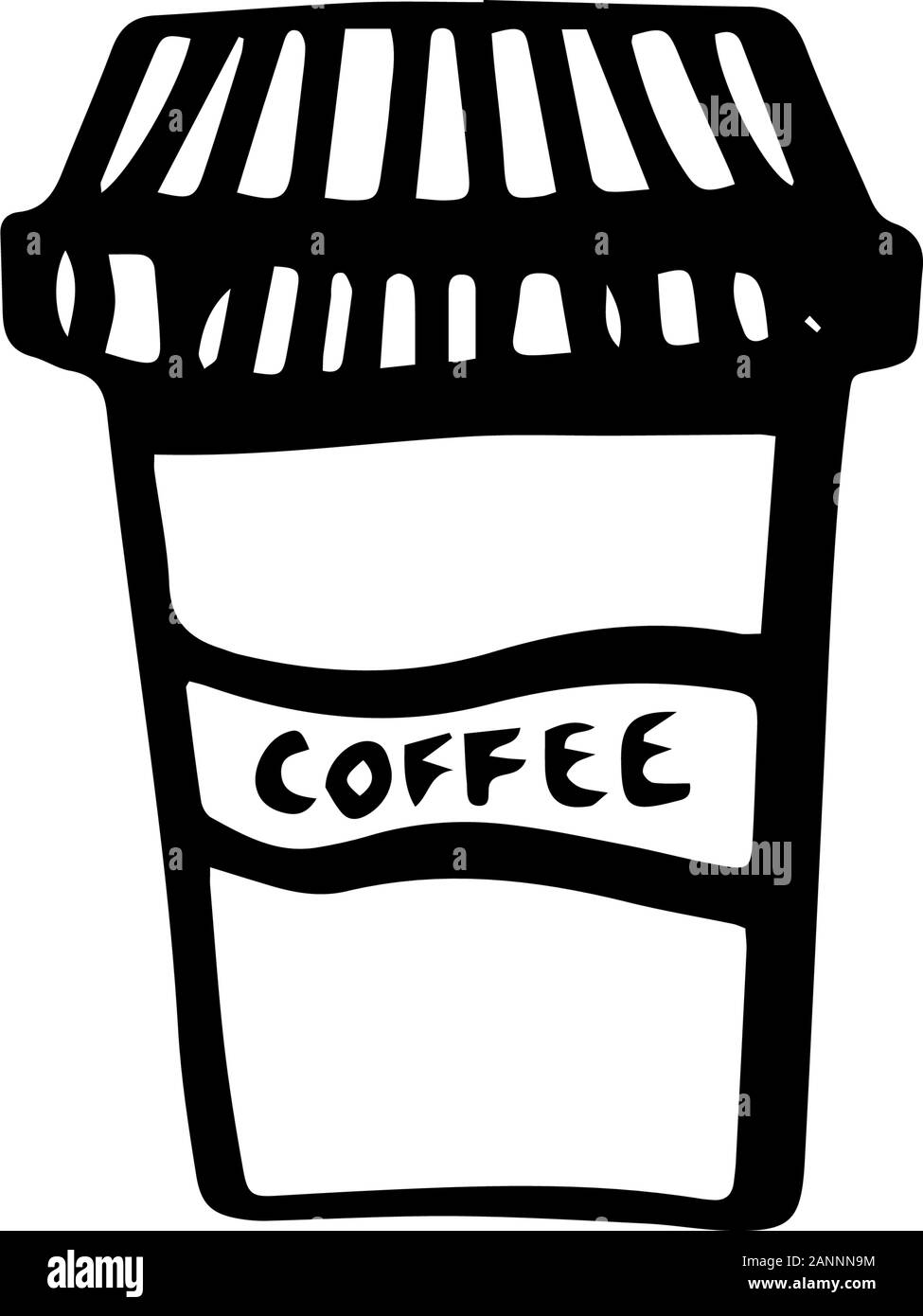 Reusable coffee cup icon Black and White Stock Photos & Images - Alamy