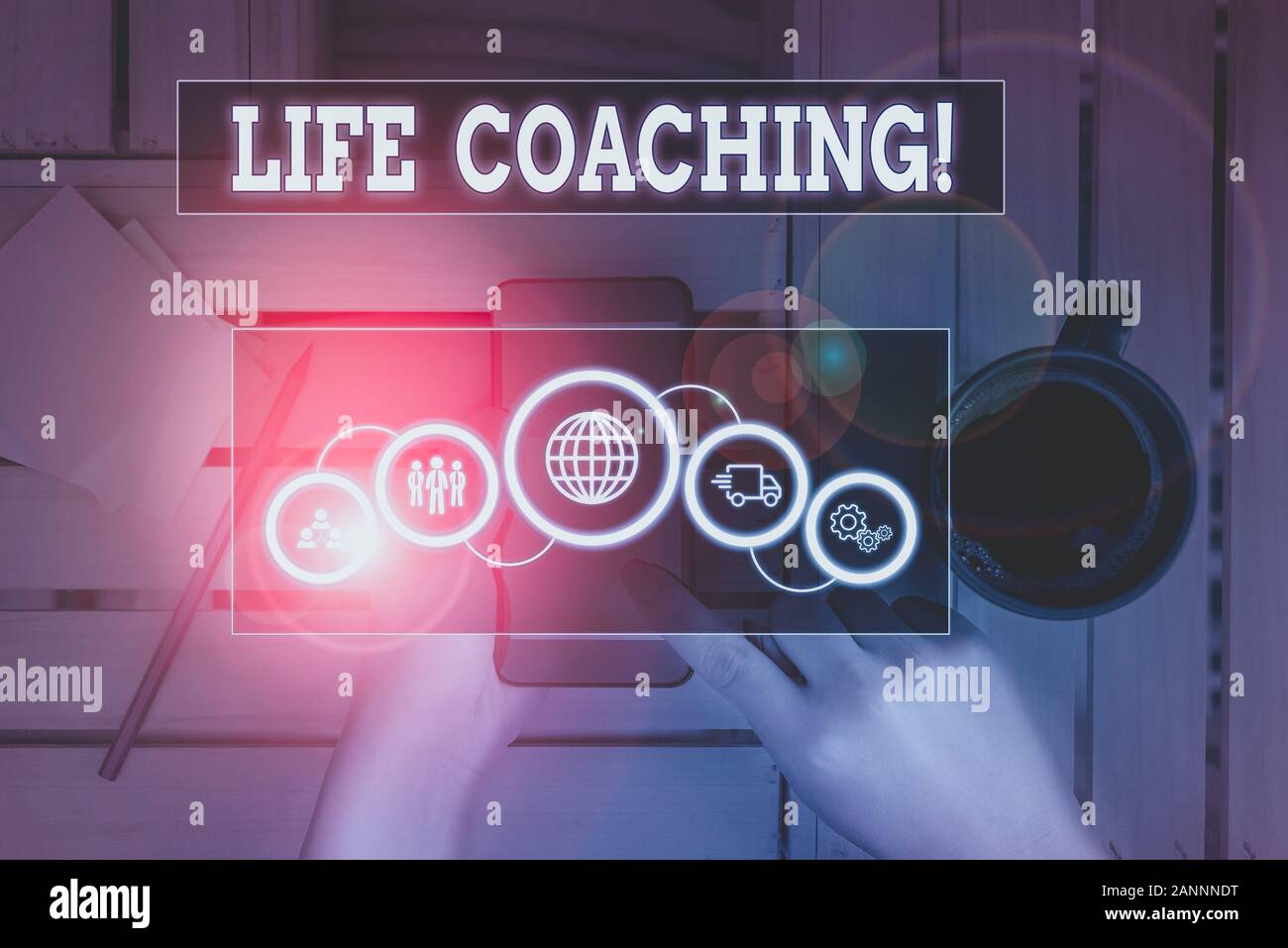 Text sign showing Life Coaching. Business photo text demonstrating ...