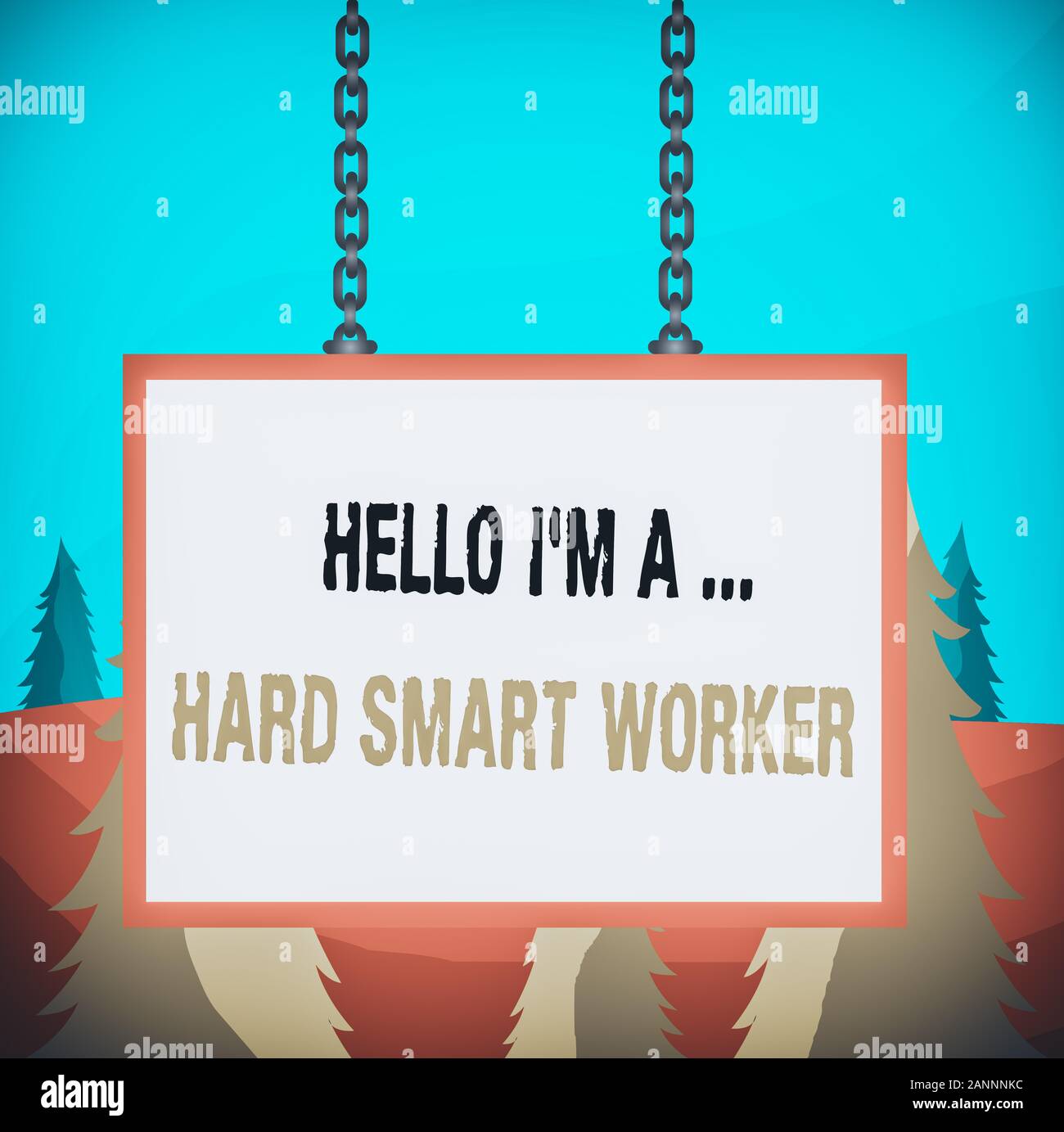 Word writing text Hello I M A Hard Smart Worker. Business photo ...