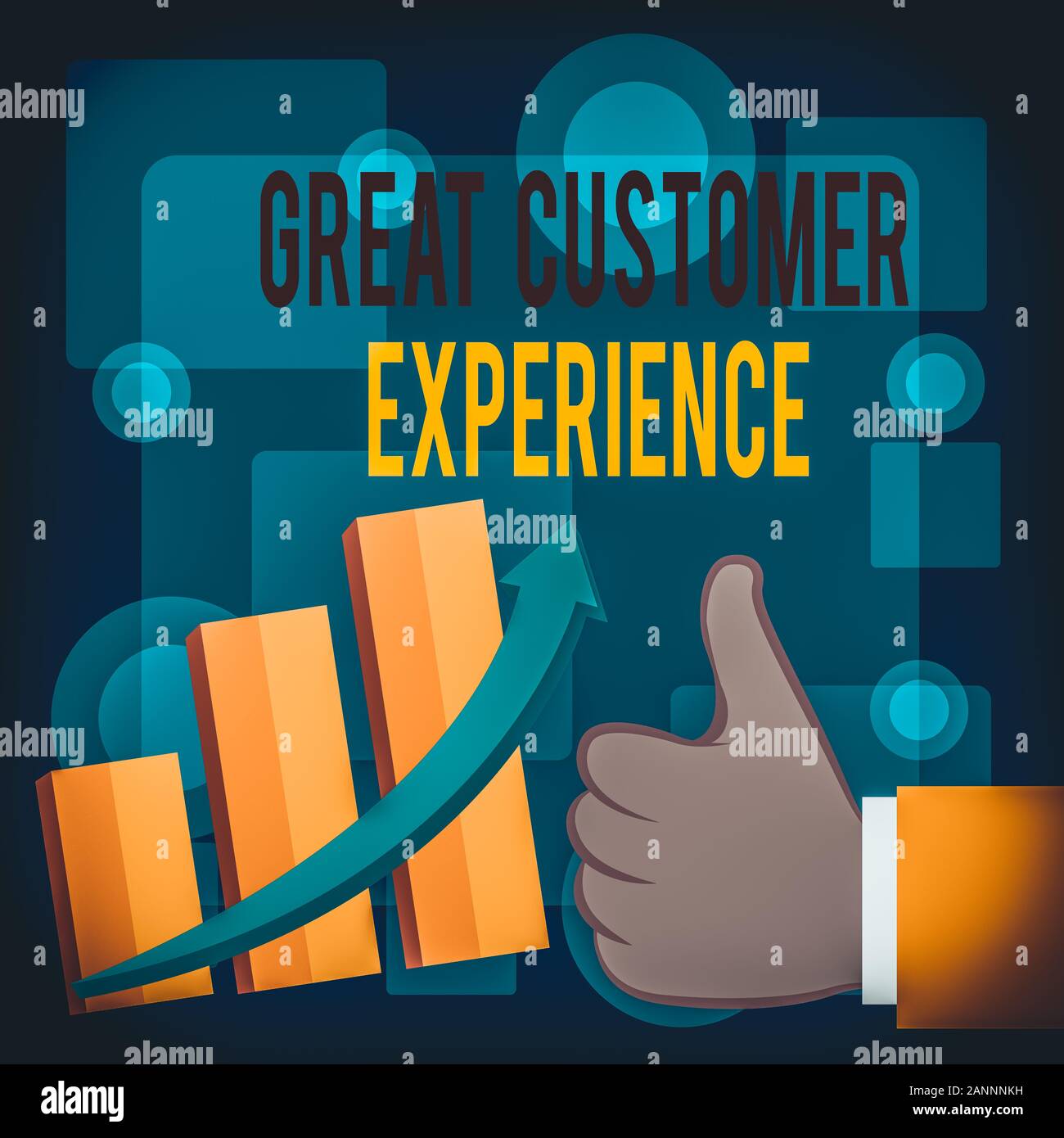 Writing note showing Great Customer Experience. Business concept for ...