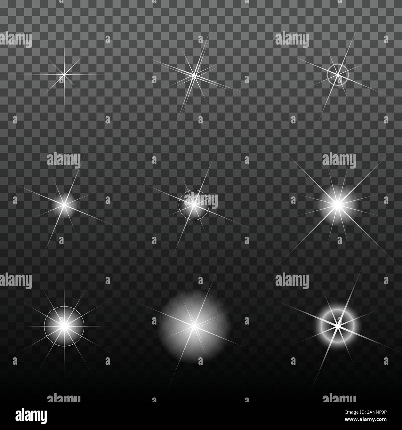 Glowing light burst explosion with transparent. Stars with sparkles ...