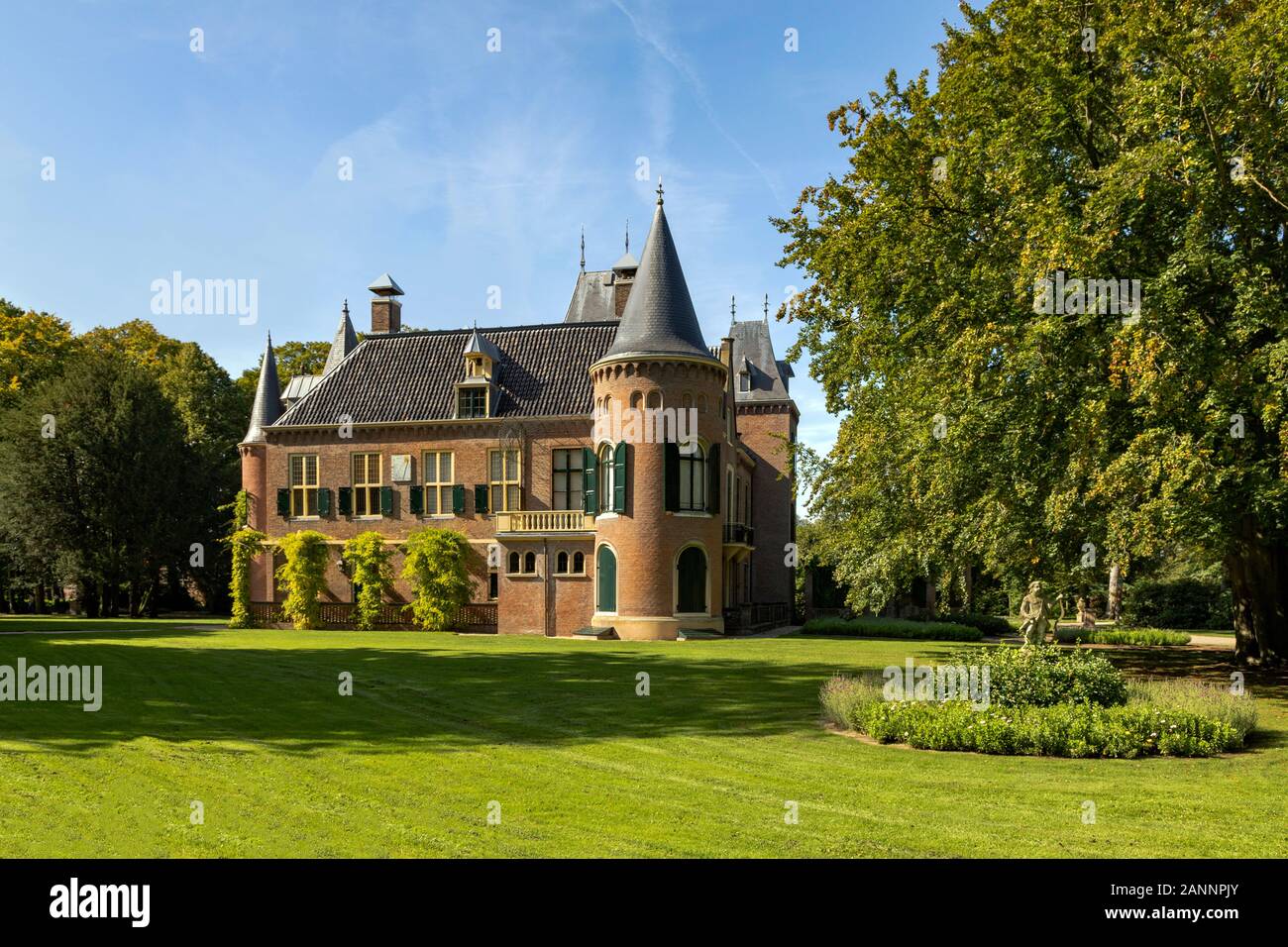 Keukenhof Castle, built in classicist style, situated opposite the ...