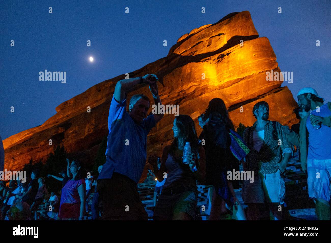 Concert at Red Rocks. Morrison, Colorado Stock Photo - Alamy