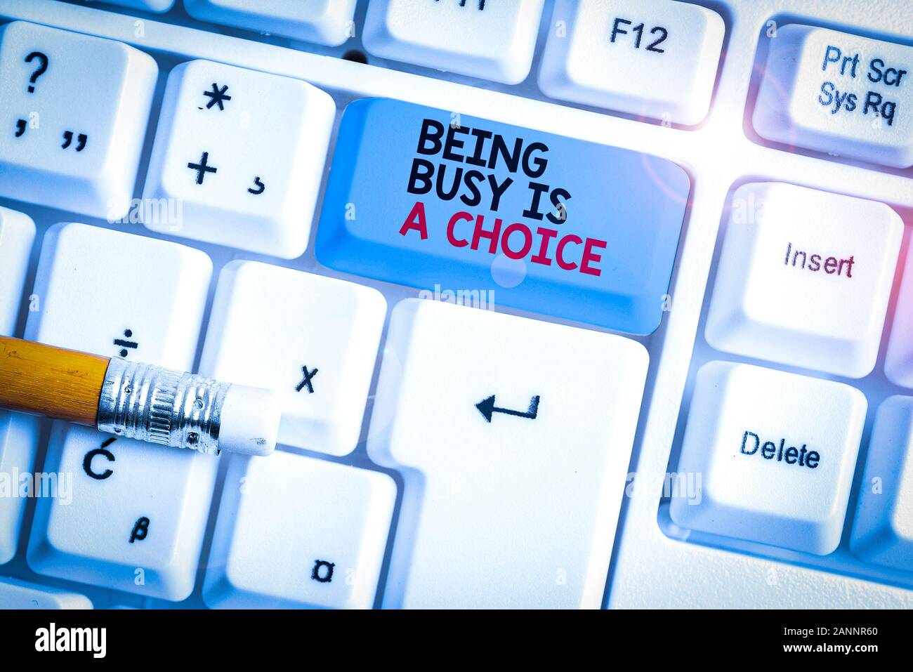 Writing note showing Being Busy Is A Choice. Business concept for life ...