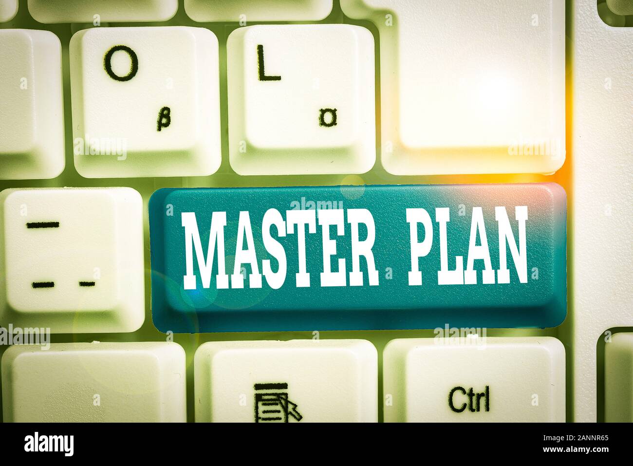 Handwriting text writing Master Plan. Conceptual photo dynamic longterm ...