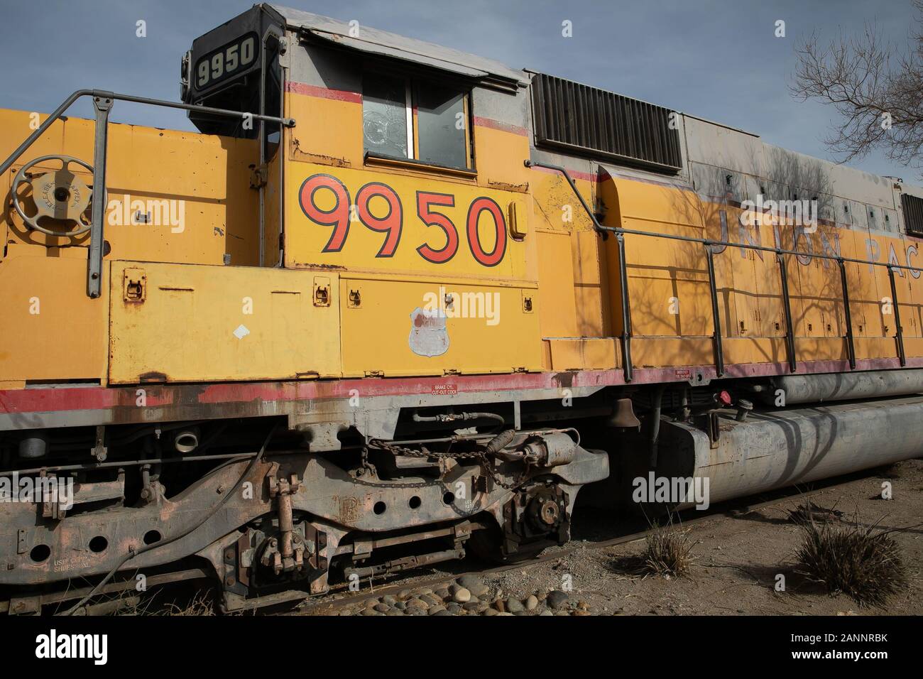 Union Pacific 9950 on display at the Western America Railroad Museum at ...
