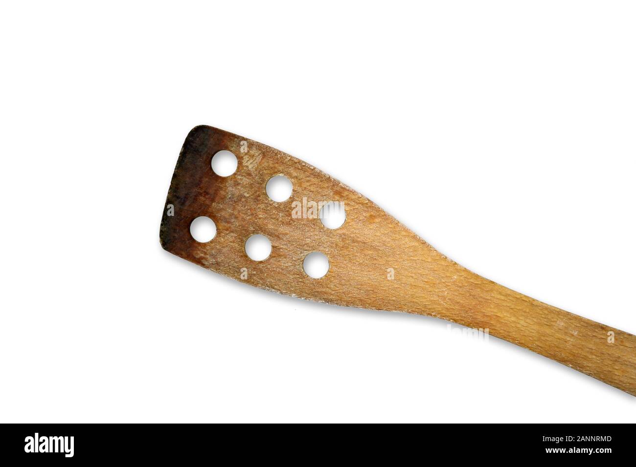 Spatula old wooden spoon Cut Out Stock Images & Pictures - Alamy