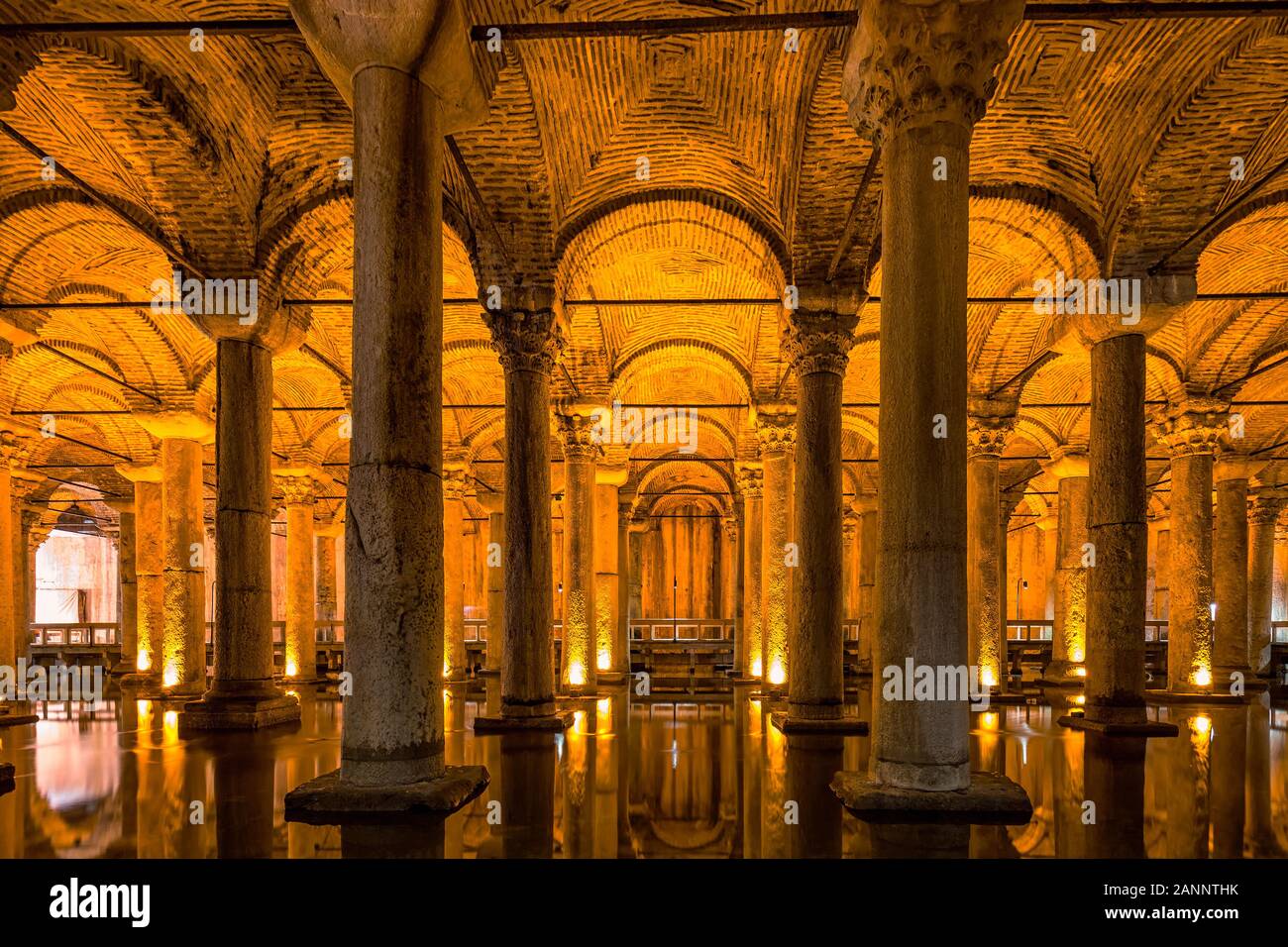 The Basilica Cistern - underground water reservoir build by Emperor ...