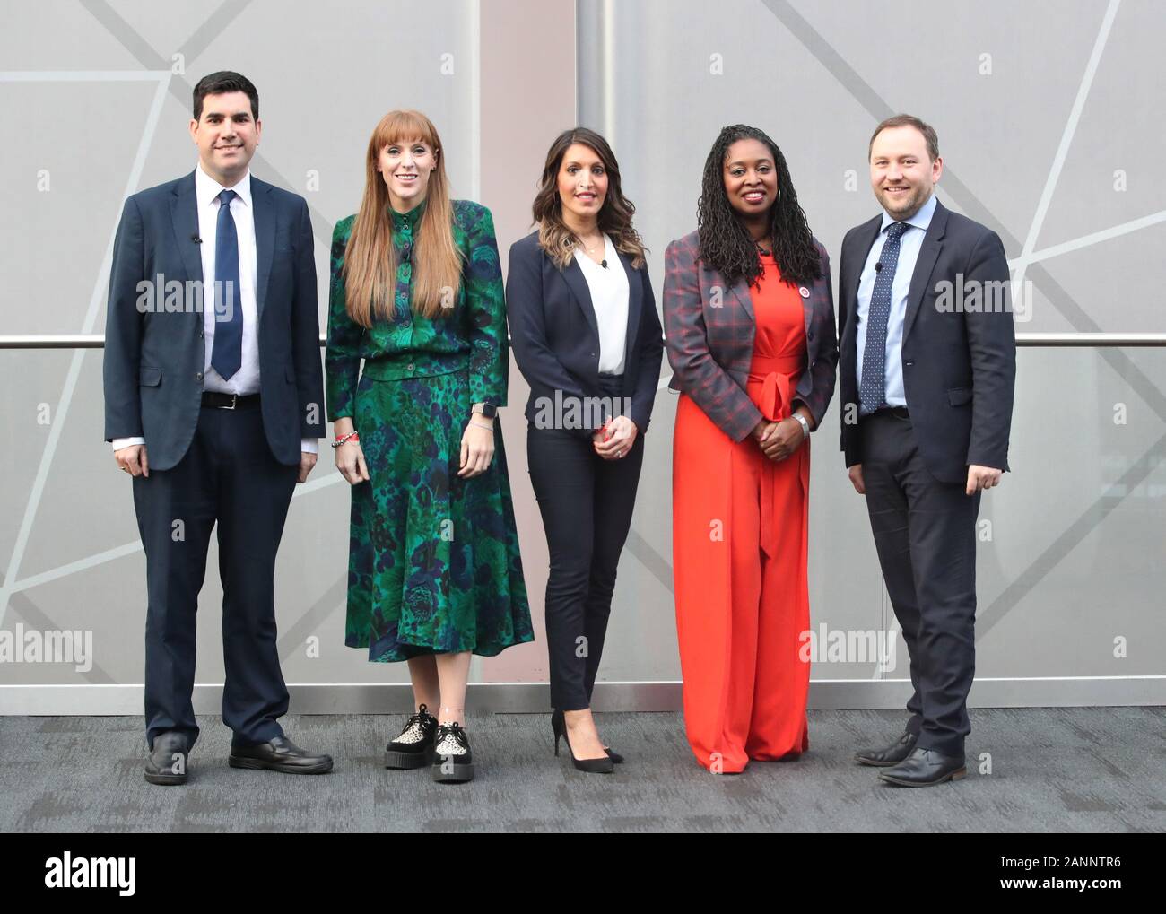 (left to right) Richard Burgon, Angela Rayner, Rosena Allin-Khan, Dawn ...
