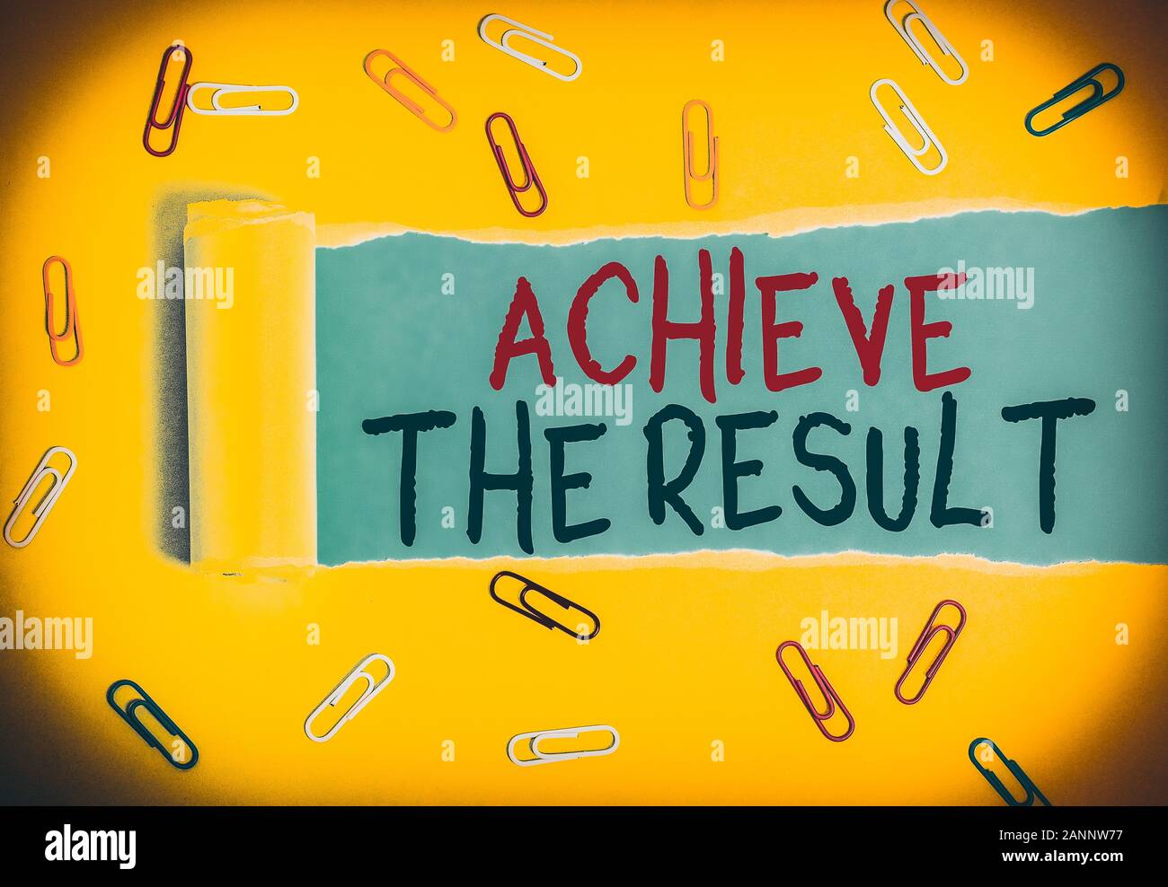 Writing note showing Achieve The Result. Business concept for Receive ...