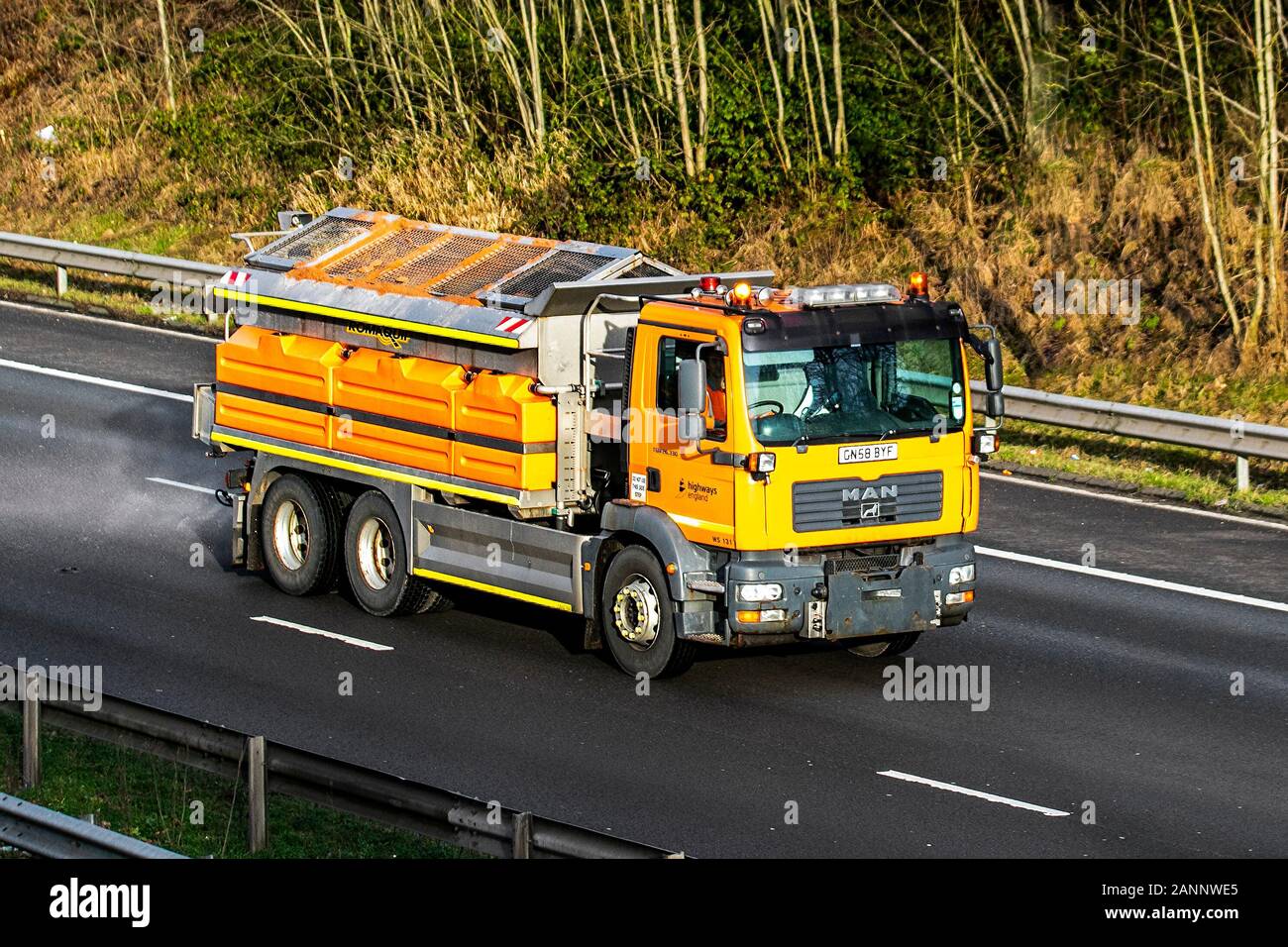 Road gritting machines hi-res stock photography and images - Alamy