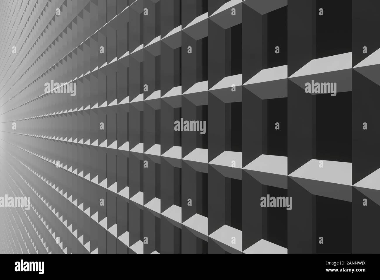 Grid texture with backlight perspective view. Visualization 3D render ...