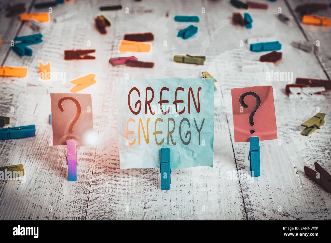 Conceptual hand writing showing Green Energy. Concept meaning comes ...