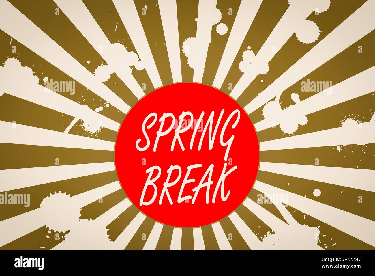 Conceptual hand writing showing Spring Break. Concept meaning week s is ...