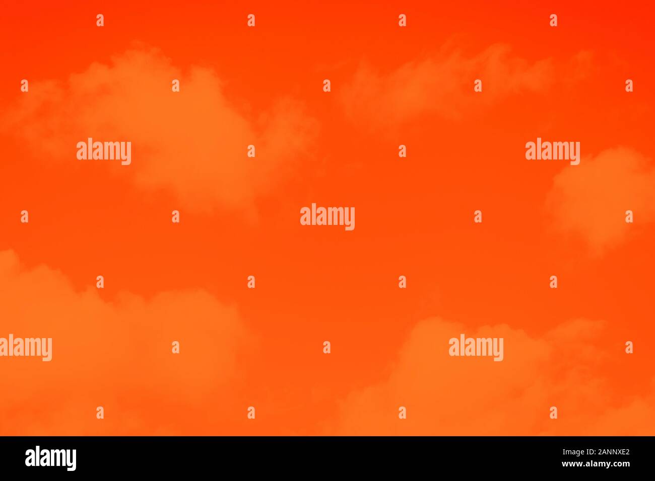 Lush lava hot orange color sky with clouds Stock Photo - Alamy