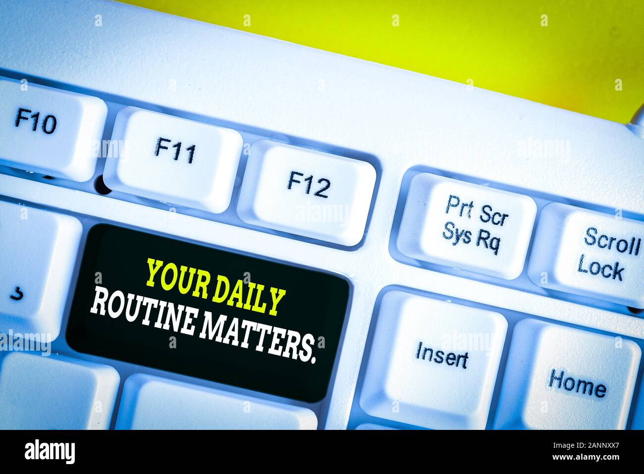Word writing text Your Daily Routine Matters. Business photo showcasing ...