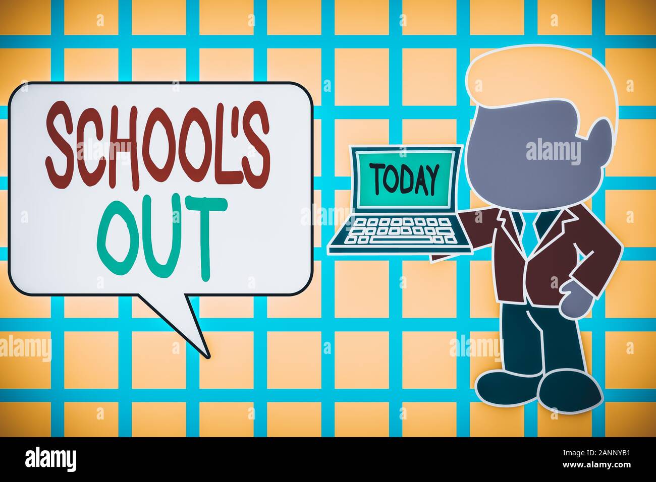 Text sign showing School S Is Out. Business photo text classes are over ...