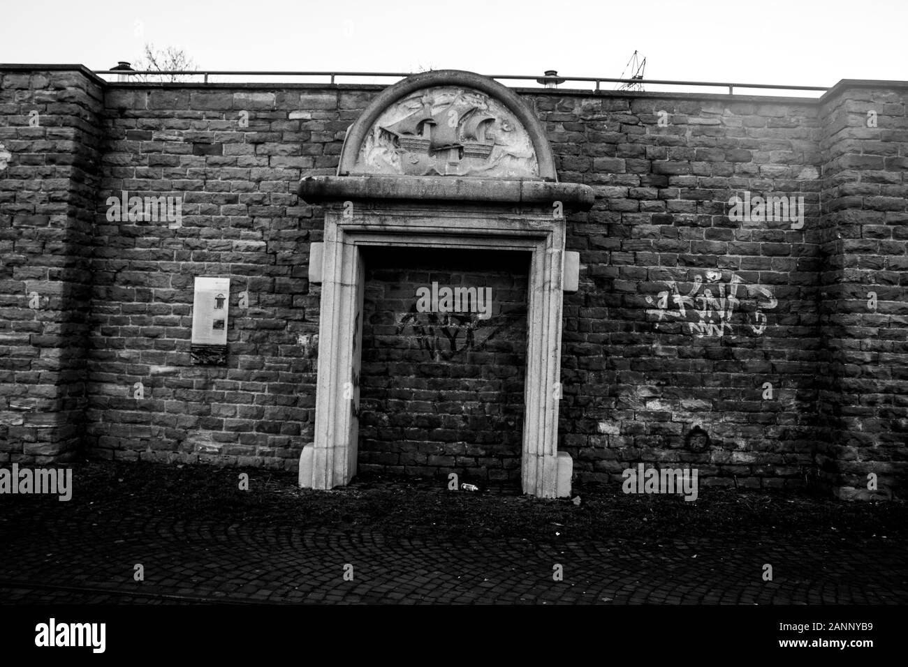 Large gate house Black and White Stock Photos & Images - Alamy