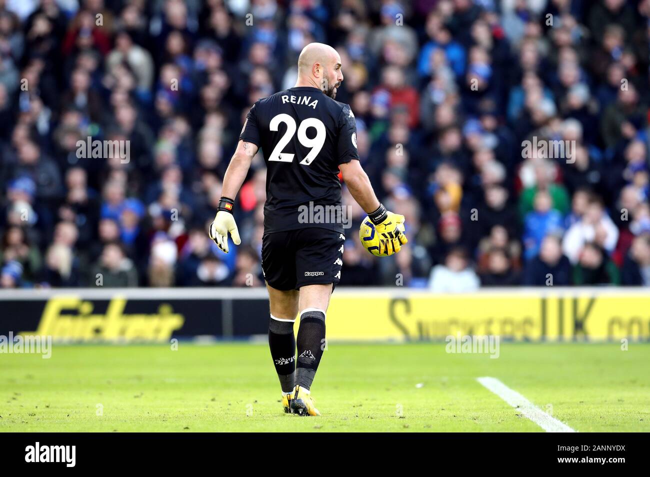 Aston villas goalkeeper pepe reina hi-res stock photography and images ...
