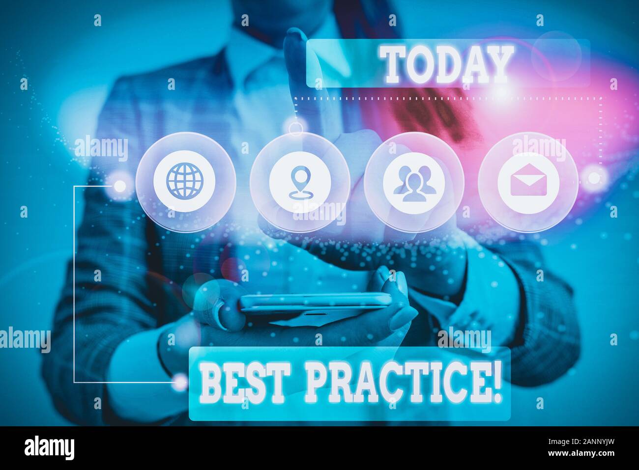 Handwriting text Best Practice. Conceptual photo commercial procedures ...