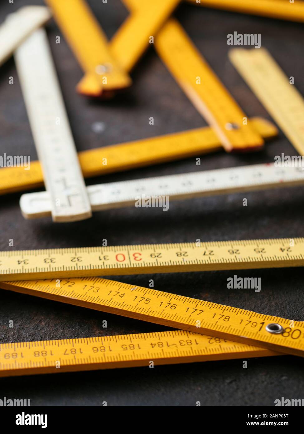 Wooden meterstick hi-res stock photography and images - Alamy