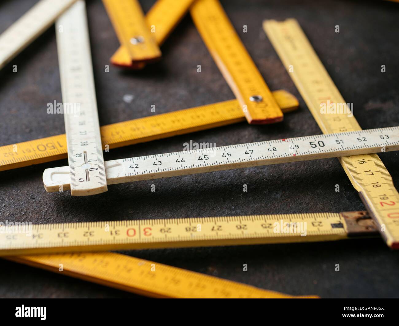 Wooden meterstick hi-res stock photography and images - Alamy