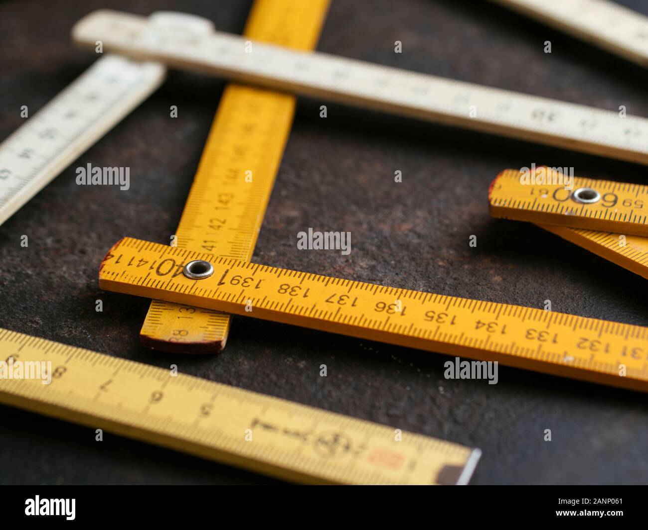 Wooden meterstick hi-res stock photography and images - Alamy