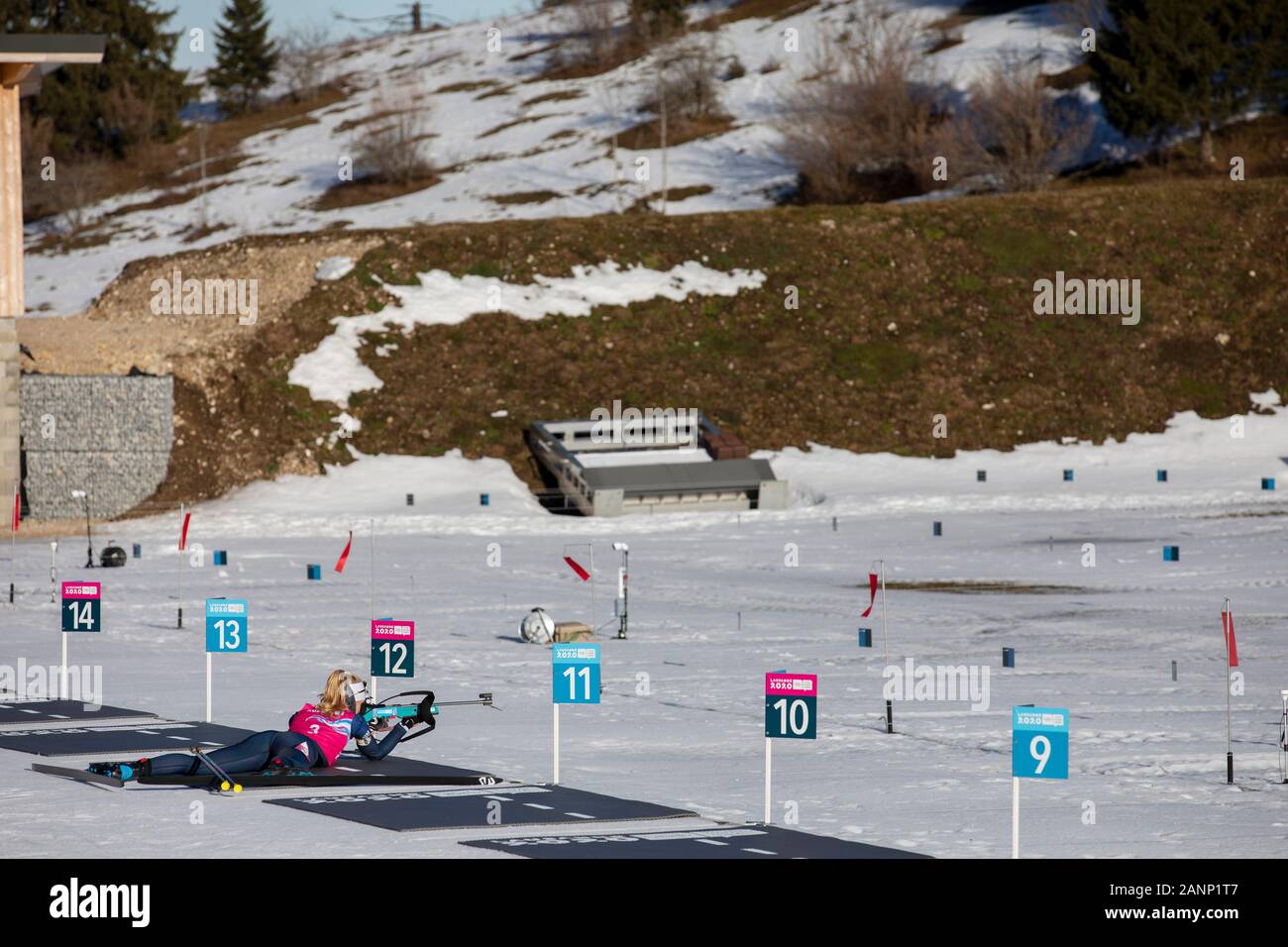 Team GB's Shawna Pendry (17) competes in the women’s 10km individual ...