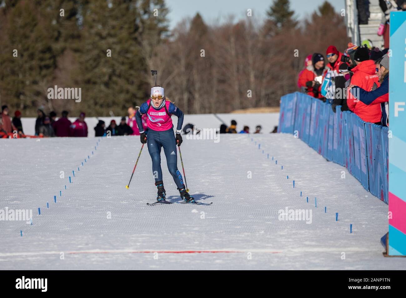 Team GB's Shawna Pendry (17) competes in the women’s 10km individual ...