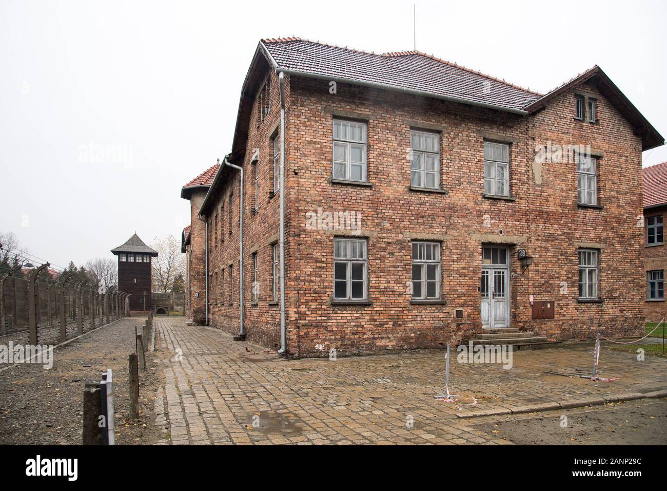 Block 28 (Barrack 28) in Nazi German Konzentrationslager Auschwitz I ...