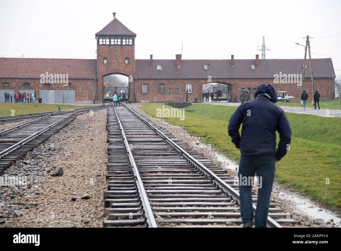 Auschwitz birkenau jewish ramp hi-res stock photography and images - Alamy