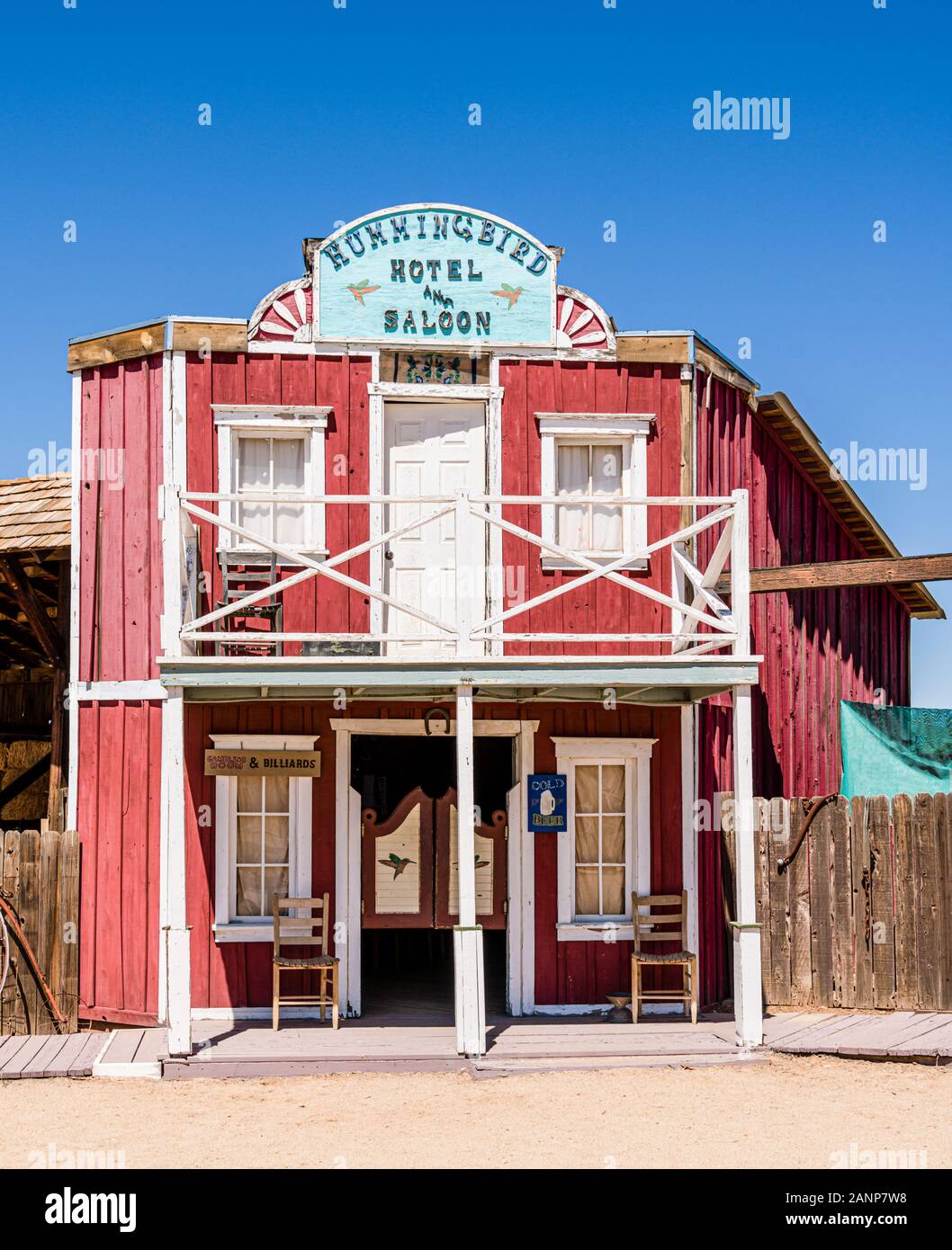 Pioneer Living History Museum: Hummingbird Hotel and Saloon Stock Photo ...