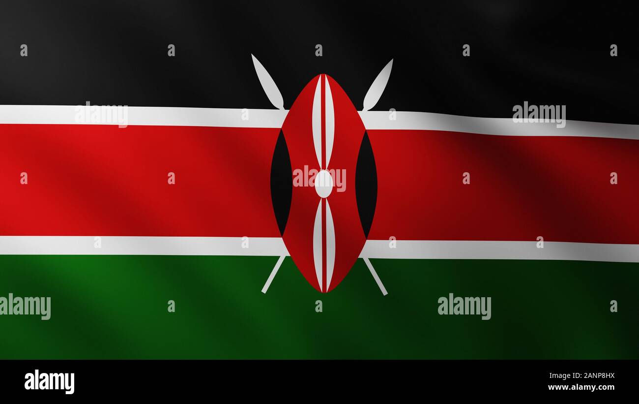 Kenyan people with kenya flag hi-res stock photography and images - Alamy