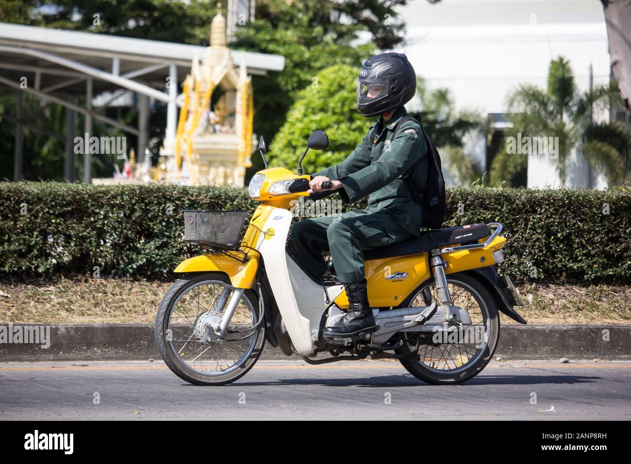 Chiangmai, Thailand - December 6 2019: Private Honda Super Cub ...