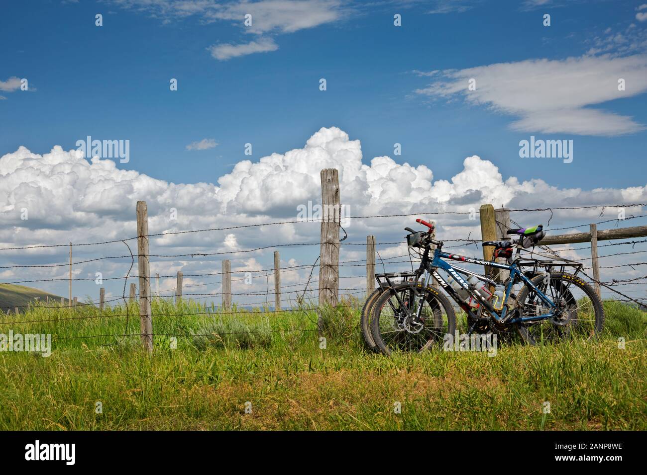 MT00377-00...MONTANA - Massive clouds forming at a dispersed campsite ...