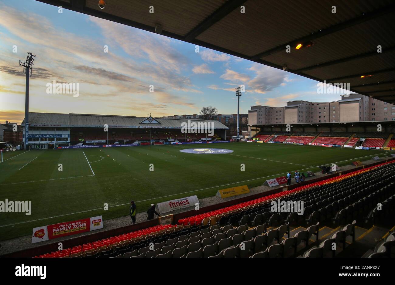 General view of the pitch ahead of the Scottish Premiership match at ...