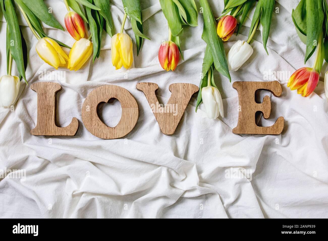 Wooden letters LOVE Stock Photo - Alamy