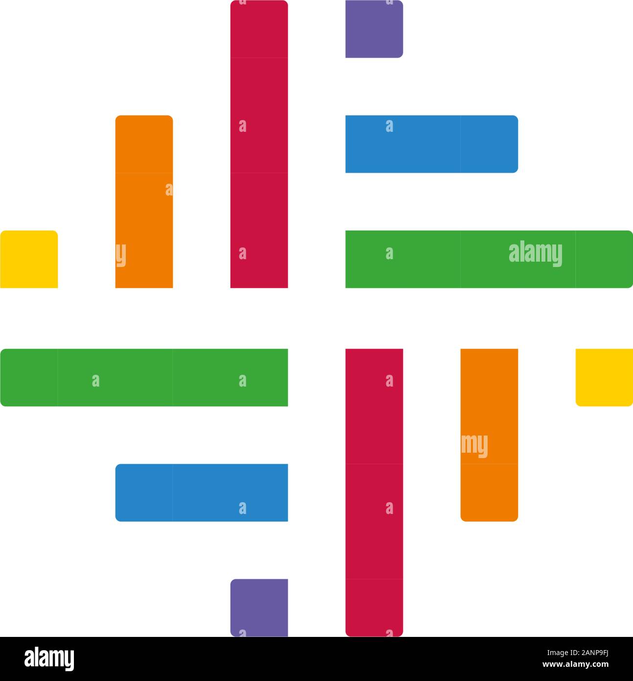 Logo design with colorful woven handicraft icon, full color Stock ...