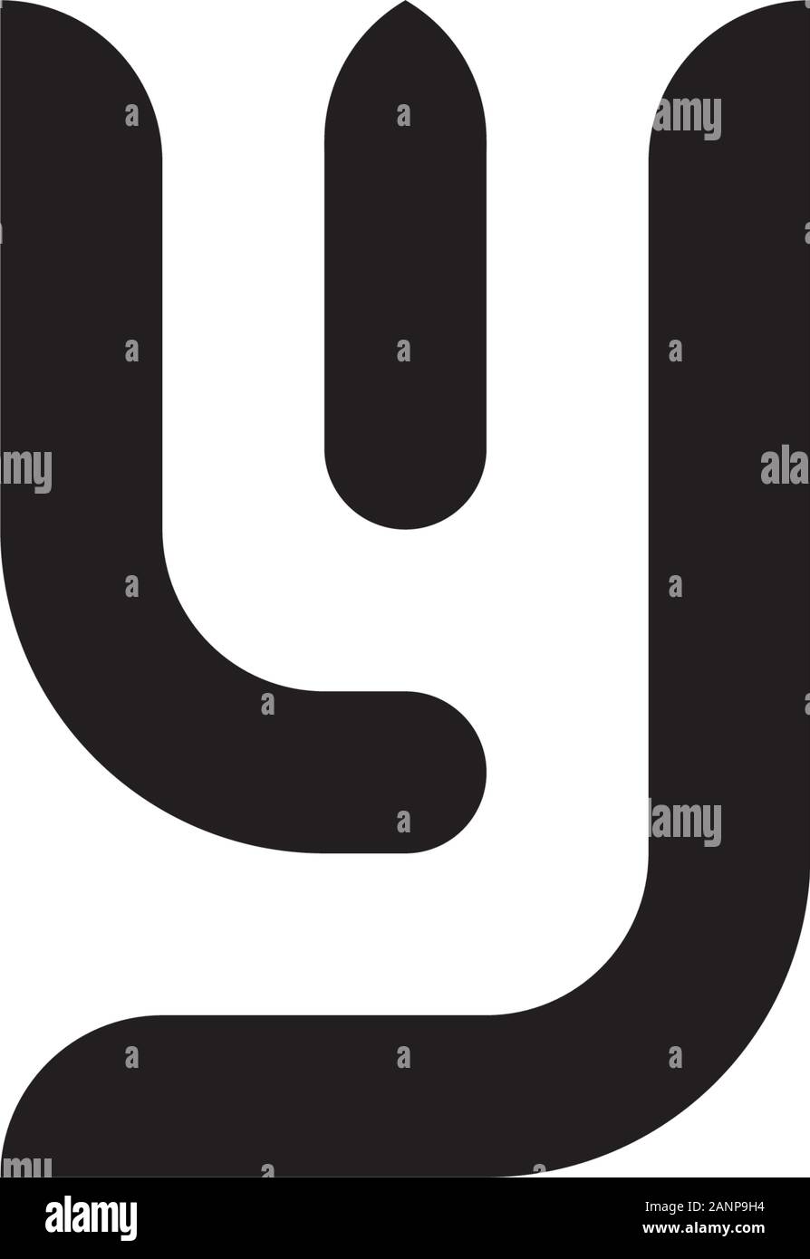 Elegant logo design with L,I and Y letter icon, black color Stock ...