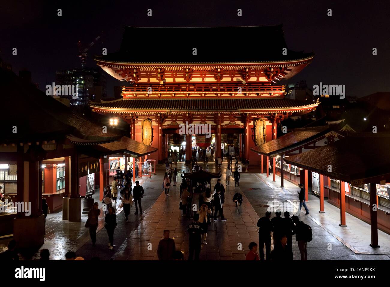 view of Sensoji Temple in Asakusa District; Tokyo Stock Photo - Alamy
