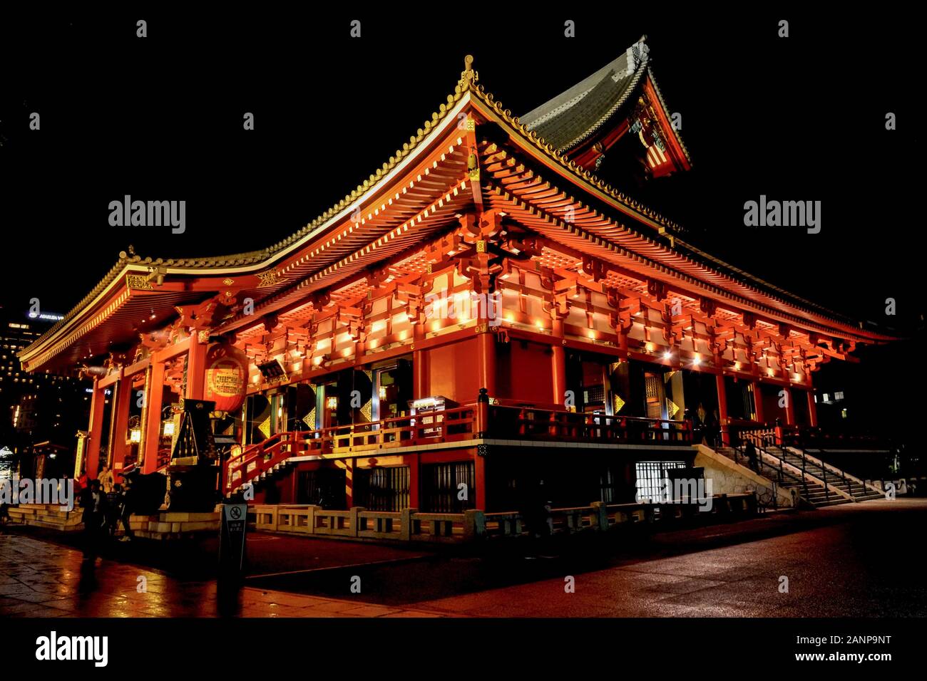 view of Sensoji Temple in Asakusa District; Tokyo Stock Photo - Alamy
